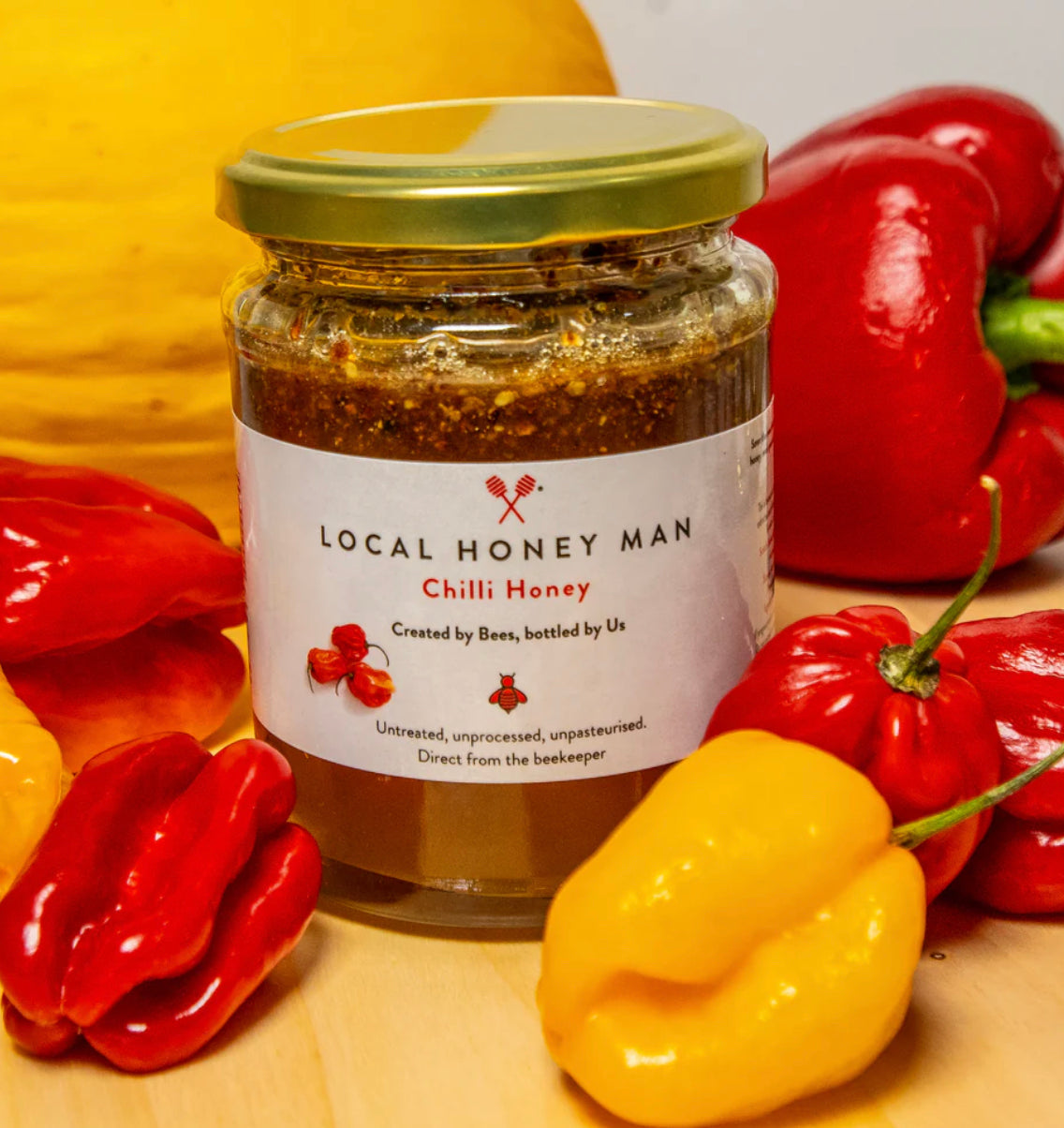 Scotch Bonnet Chilli Infused Raw Honey – Local Honey Man